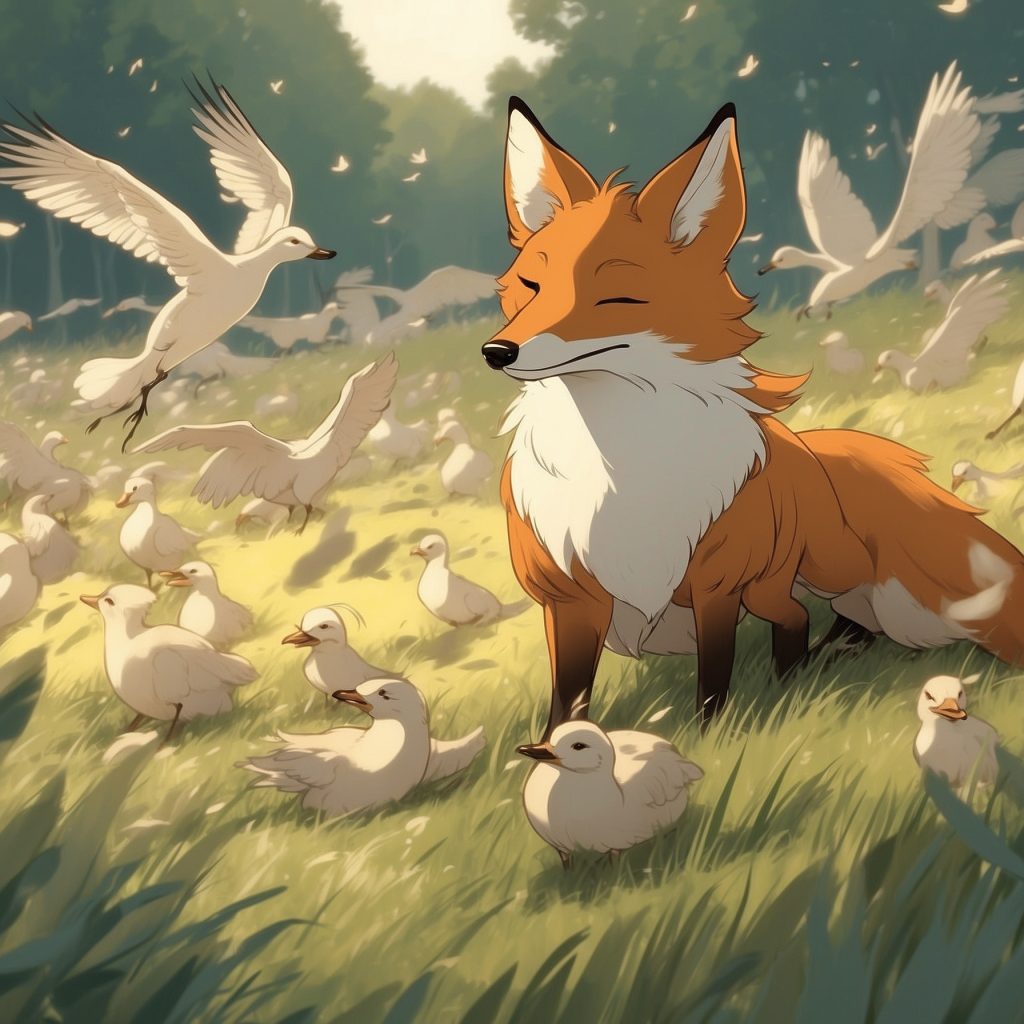 The Fox and the Geese - ThatsMyStorybook.com